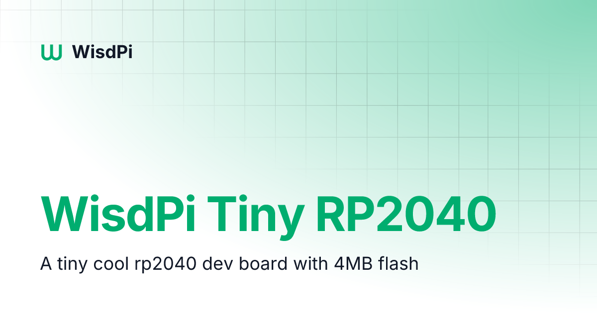 WisdPi Tiny RP2040 | WisdPi